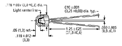 Low Profile T-1 Short Wire Terminal - Lumitron Aerospace Lighting ...