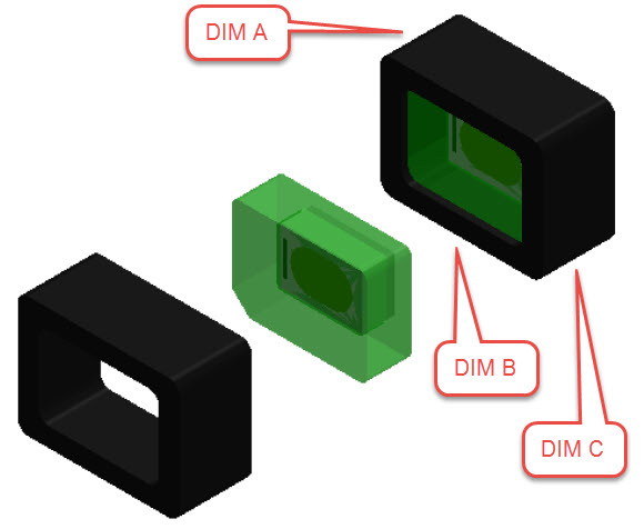 BAFFLE DIM2 - Lumitron Aerospace Lighting Components